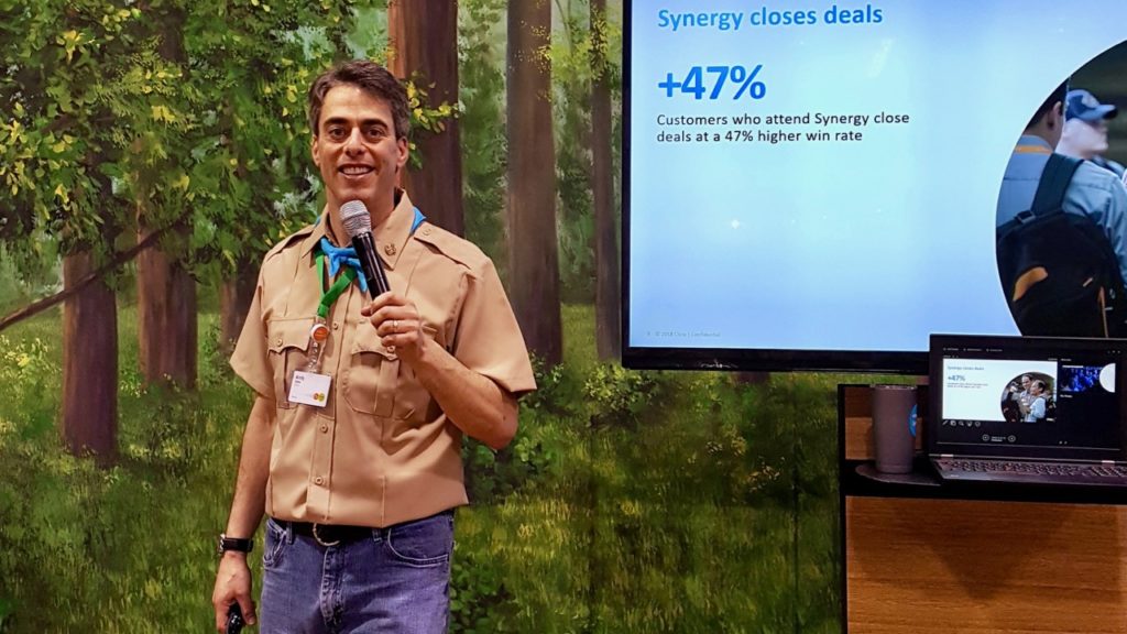 Spark booth presenter shines at Anaheim trade show